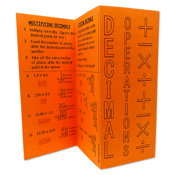 My Math Resources - Middle School Math Foldables