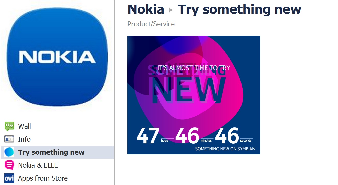 Countdown at Nokia’s facebook page – try something new in 48 hours ...