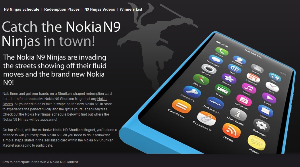Video: Nokia N9 Ninjas #N9JAS! (Nab a ninja, win a Nokia N9) : My Nokia ...