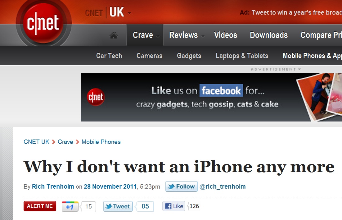 CNet dumps iPhone for Nokia Lumia 800 (and other Lumia news) : My Nokia ...