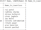 Mysql Lower And Lcase How To Convert Text To Lowercase In Mysql