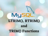 Mysql Ltrim Rtrim And Trim Mysqlcode