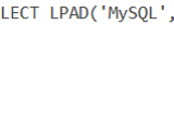 Mysql Lpad And Rpad Add Arbitrary Characters To A String Mysqlcode