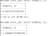 Mysql Atan And Atan2 Functions Finding The Arc Tangent Of An