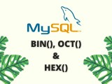 Mysql Bin Oct And Hex Functions Mysqlcode