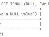 Mysql Isnull And Ifnull Functions Mysqlcode