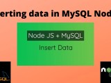 Insert Mysql Data Using Nodejs Mysqlcode