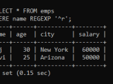 Mysql Regexp Search Using Regular Expressions In Mysql Tables Mysqlcode