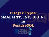 Postgresql Integer Types Smallint Int Bigint Mysqlcode