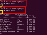 Postgresql Delete Statement Removing Rows From Table Mysqlcode