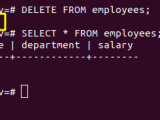 Postgresql Delete Statement Removing Rows From Table Mysqlcode