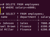 Postgresql Delete Statement Removing Rows From Table Mysqlcode