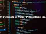 Sort Dictionary By Value Python With Code Mysqlgame