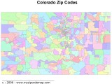 Printable Colorado Zip Code Map