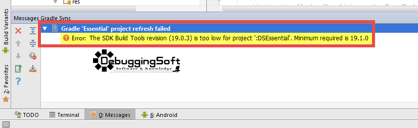 [Android] Error:The SDK Build Tools Revision (19.0.3) Is Too Low For Project | Naiwaen@DebuggingSoft