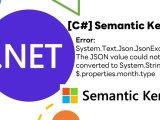 C Semantic Kernel Error System Text Json Jsonexception The Json