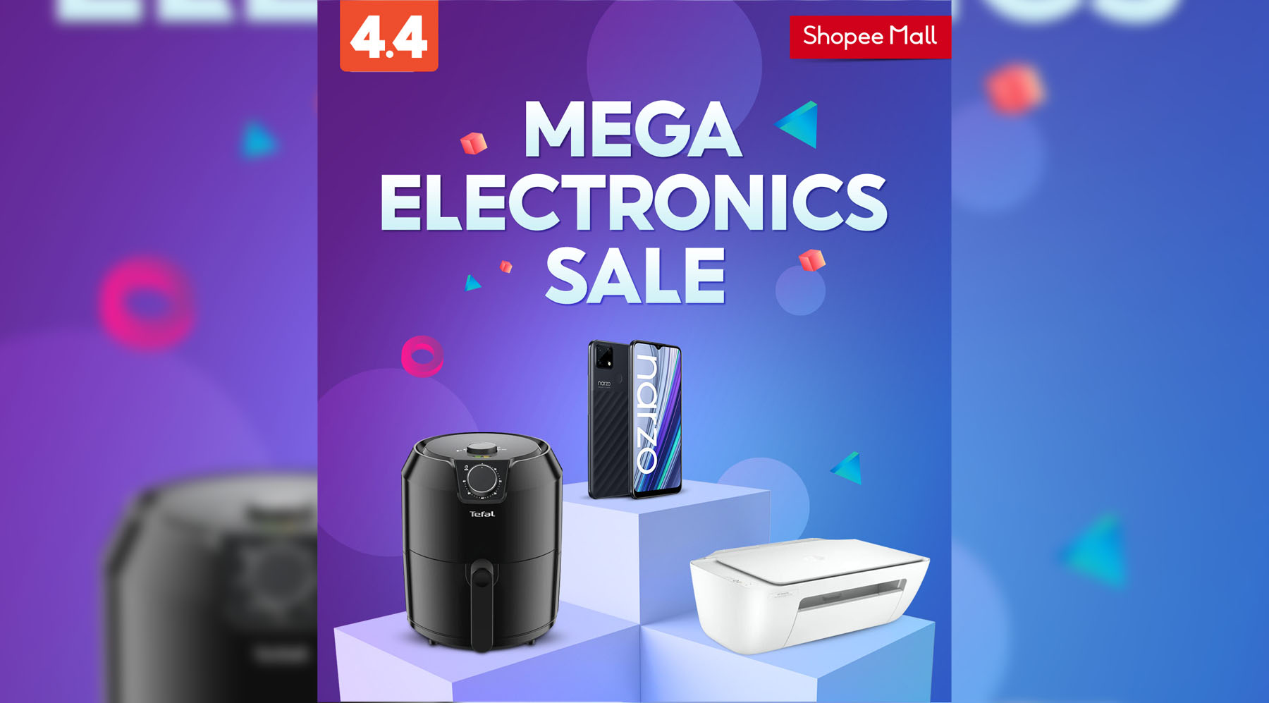 Get ready for Shopee 4.4 Mega Electronic Sales with up to 95% discounts ...