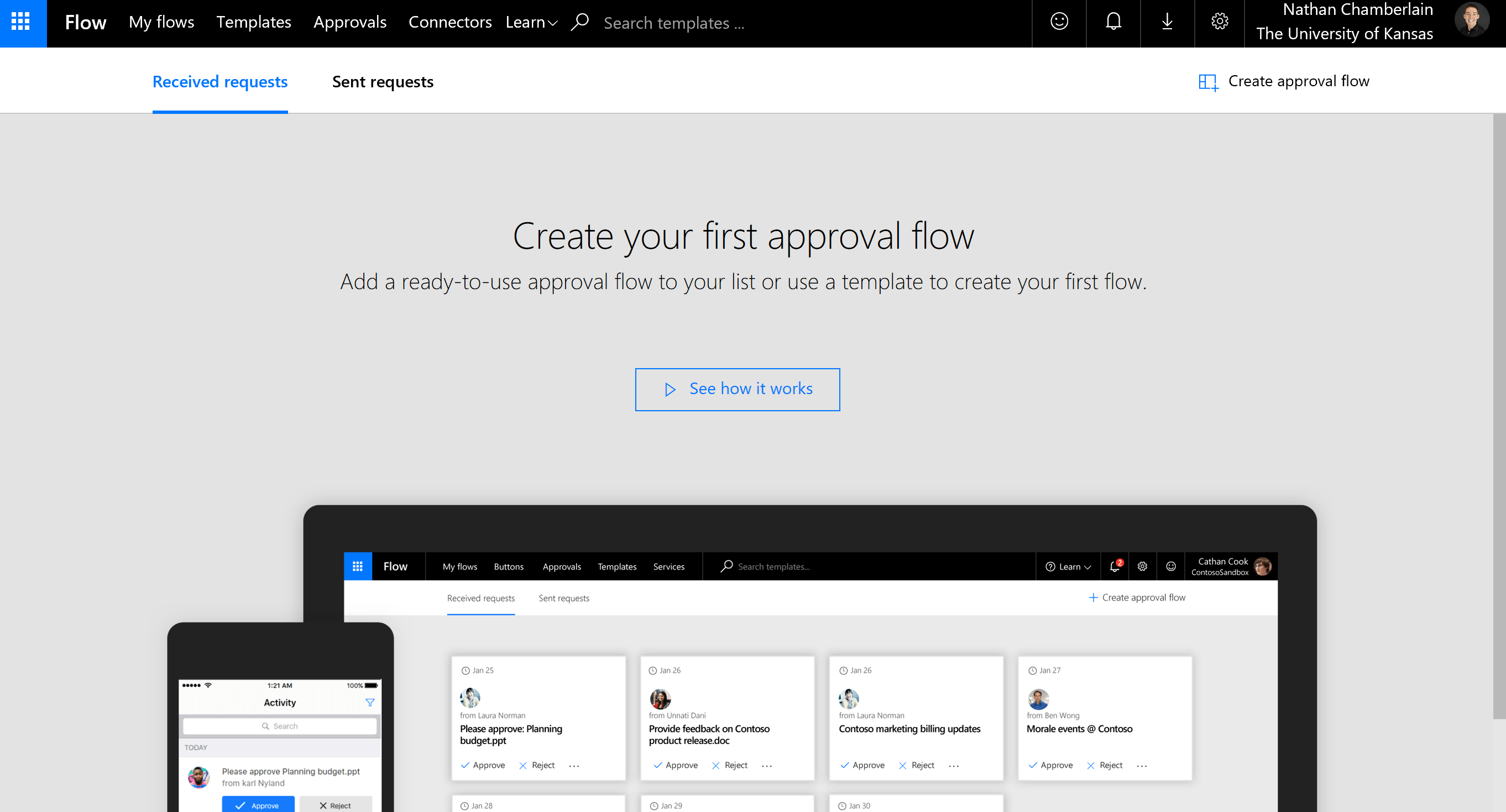 Microsoft Flow approval of Twitter tweet and Facebook post submissions ...