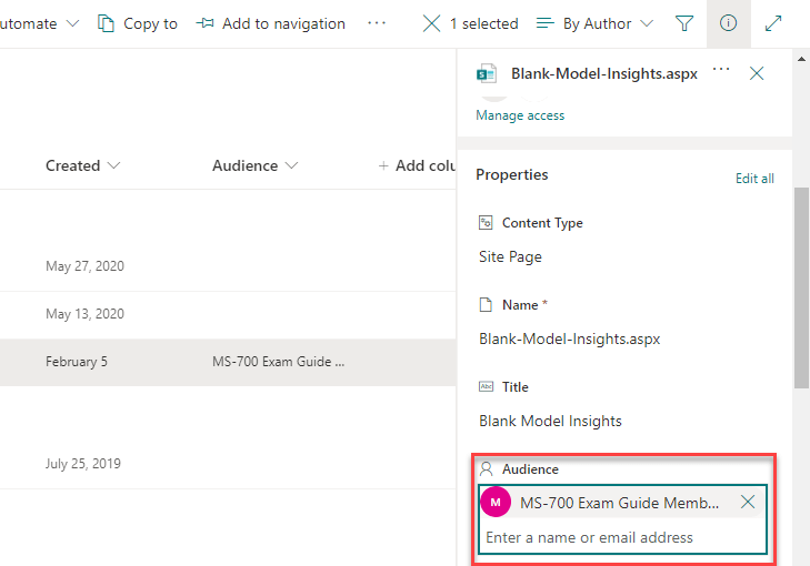 How to enable and use audience targeting for SharePoint pages and news ...