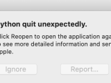 Python Quit Unexpectedly Macos Catalina It Notes