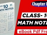 Ncert Class 10 Math Notes Pdf Direct Link यह स Pdf ड उनल ड कर
