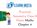 Practical Geometry Class 8 Notes Maths Chapter 4 Ncert Mcq