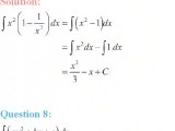 Class 12 Maths Integrals Solution