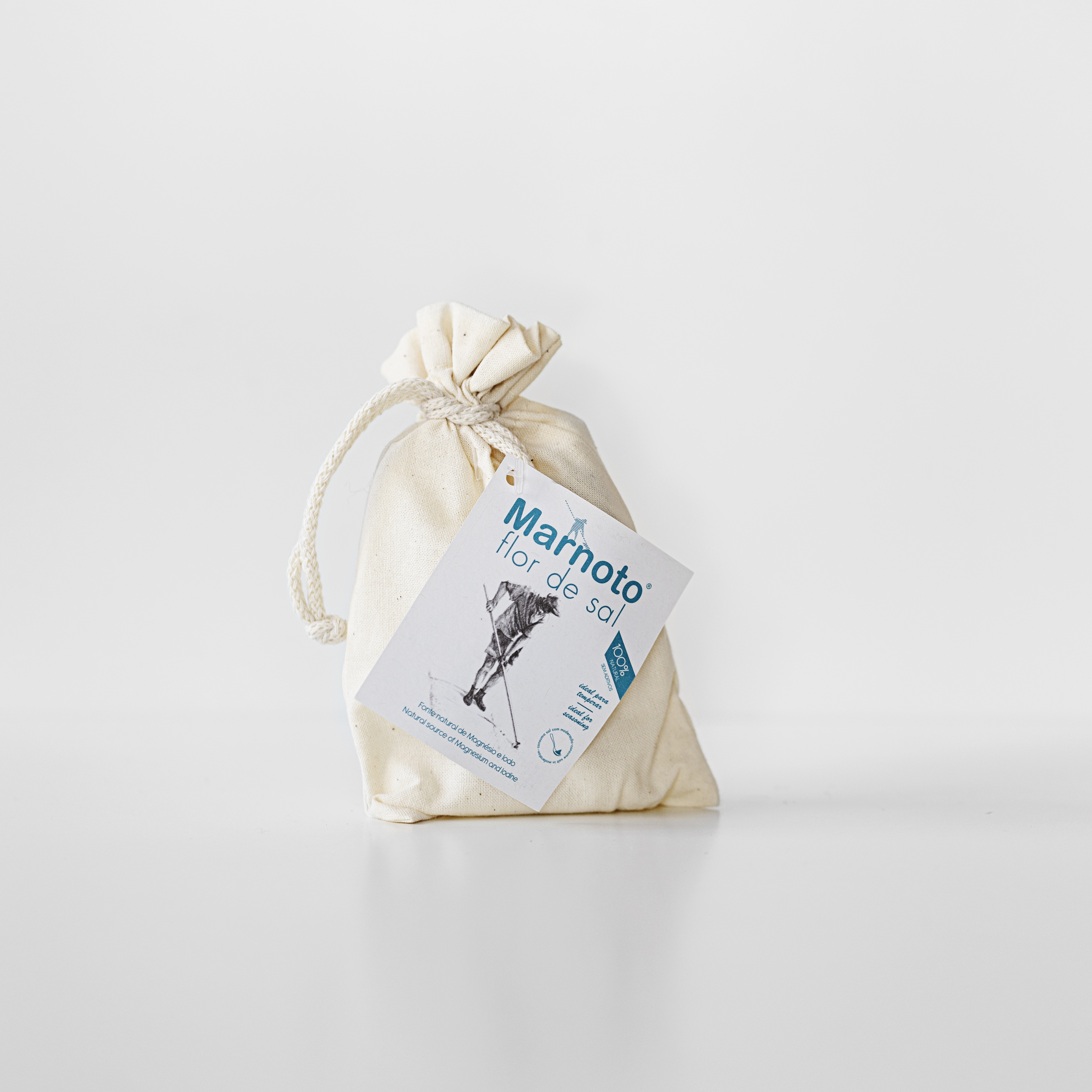 Marnoto_Gama Rústica_Flor de Sal_Saleiro de Vidro 150g - NECTON