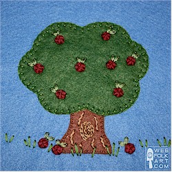 Free pattern: Apple tree applique – Craft Gossip