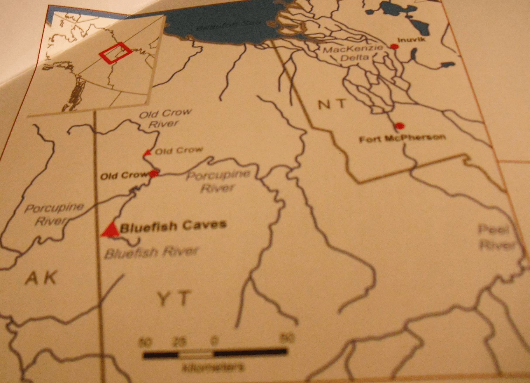 Bluefish Caves, Yukon territory