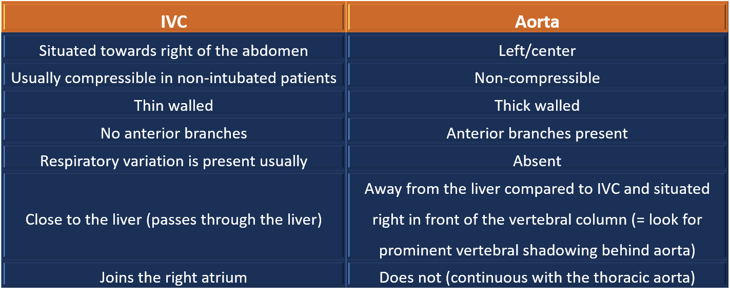 Do not mistake aorta for the IVC – NephroPOCUS