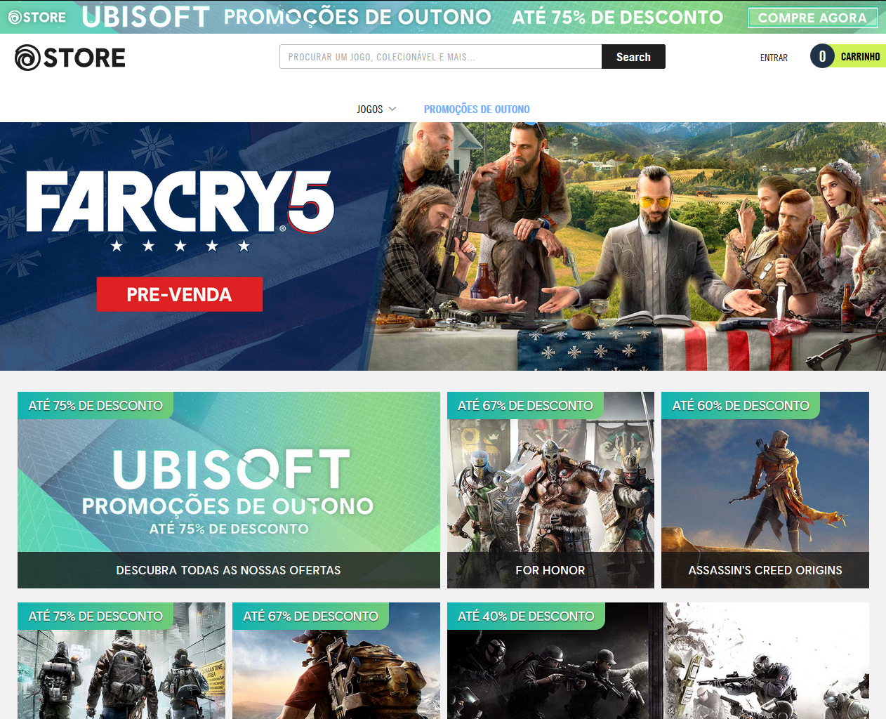 Ubisoft Store | Loja virtual traz lançamentos exclusivos