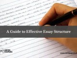 Master Essay Structure Your Guide To A Essays