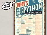 Python Cheat Sheet Poster Nerdshizzle