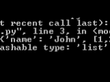 Python Typeerror Unhashable Type List