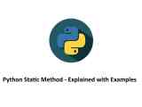 Python Static Method Explained With Examples