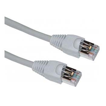 7ft STP Cat 5E 350Mhz Shielded Patch Cable w/Boots GRAY – NetCablesPlus