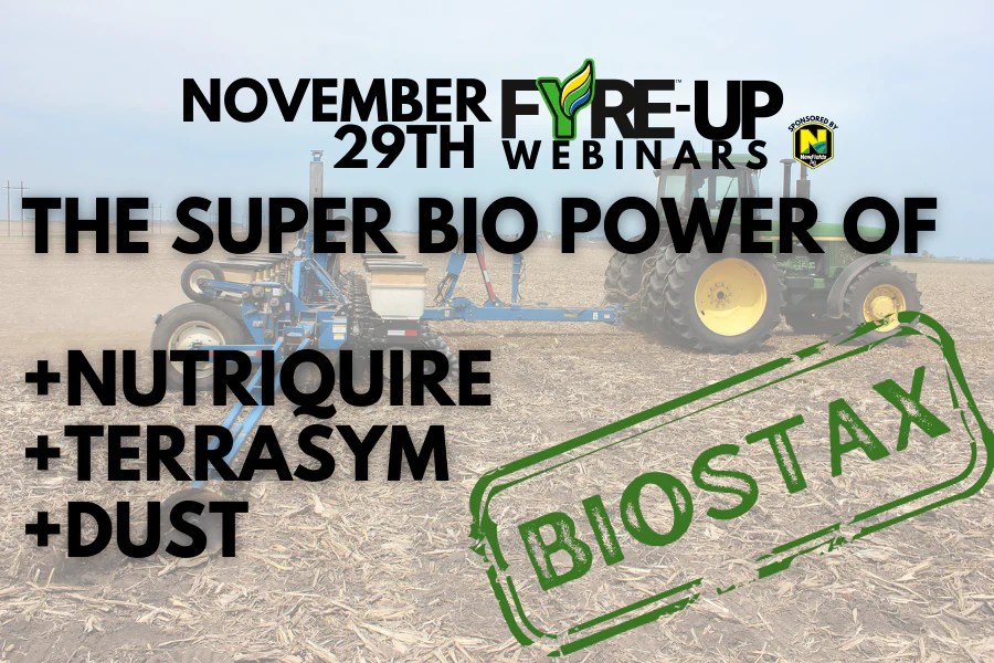 Nutriquire Dust Terrasym Biostax Technology Newfields Ag