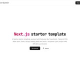 Next Js 15 Starter Template With Tailwindcss And Shadcn Ui Support