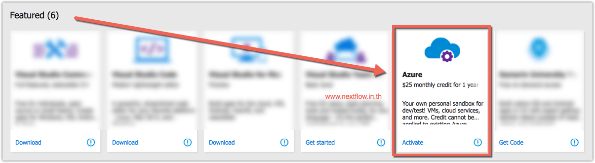Visual Studio Dev Essential - Claim Azure Credit - Nextflow