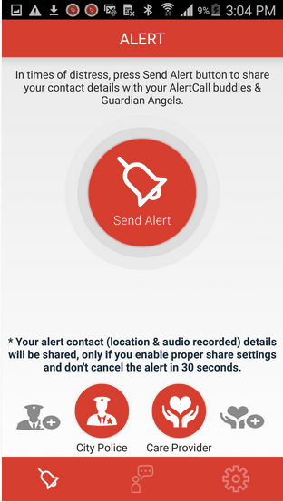 In trouble? AlertCall signals for help at the touch of a button