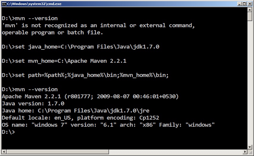 [Solved] ‘mvn’ is not recognized as an internal or external command, operable program or batch ...