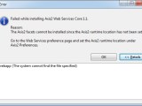 Axis2 Installation Error Ngdeveloper