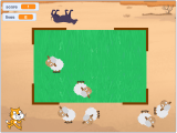 Screen Shot Of Scratch Sheepherder Game