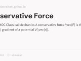 Conservative Force