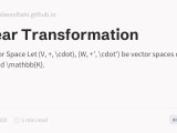 Linear Transformation