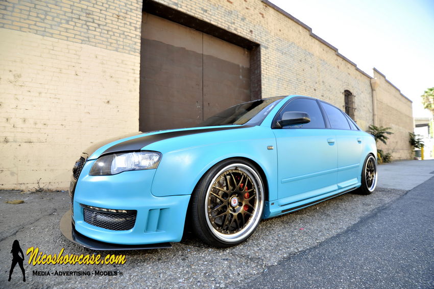 Featured Ride: Randy's Matte Turquoise B7 Audi A4 on HREs | Nick's Car Blog