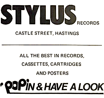 Stylus Records ad. 1973 – SMART
