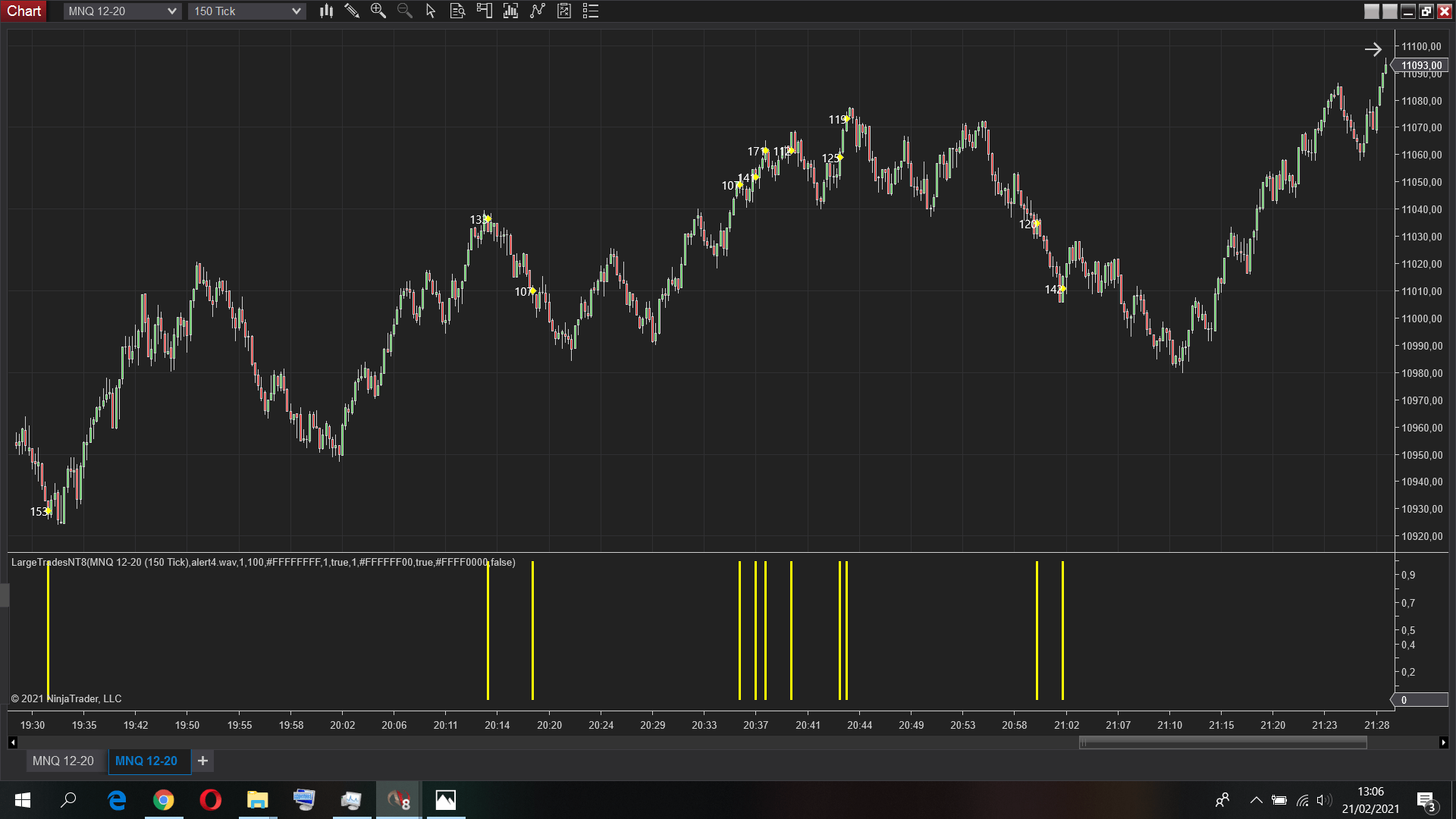 LargeTrades indicator NT8 - NinjaTrader Ecosystem