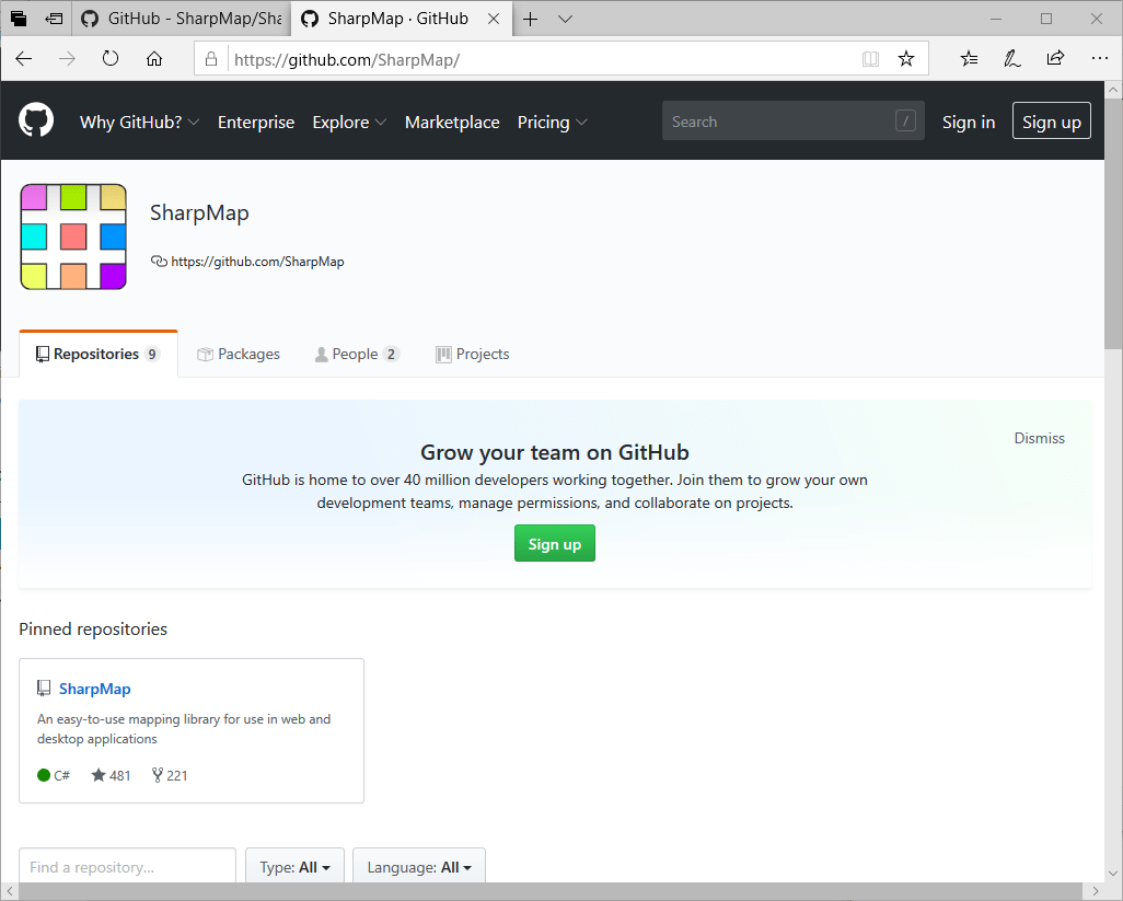 「SharpMap」を利用して、GISサーバーのWMSを利用する①